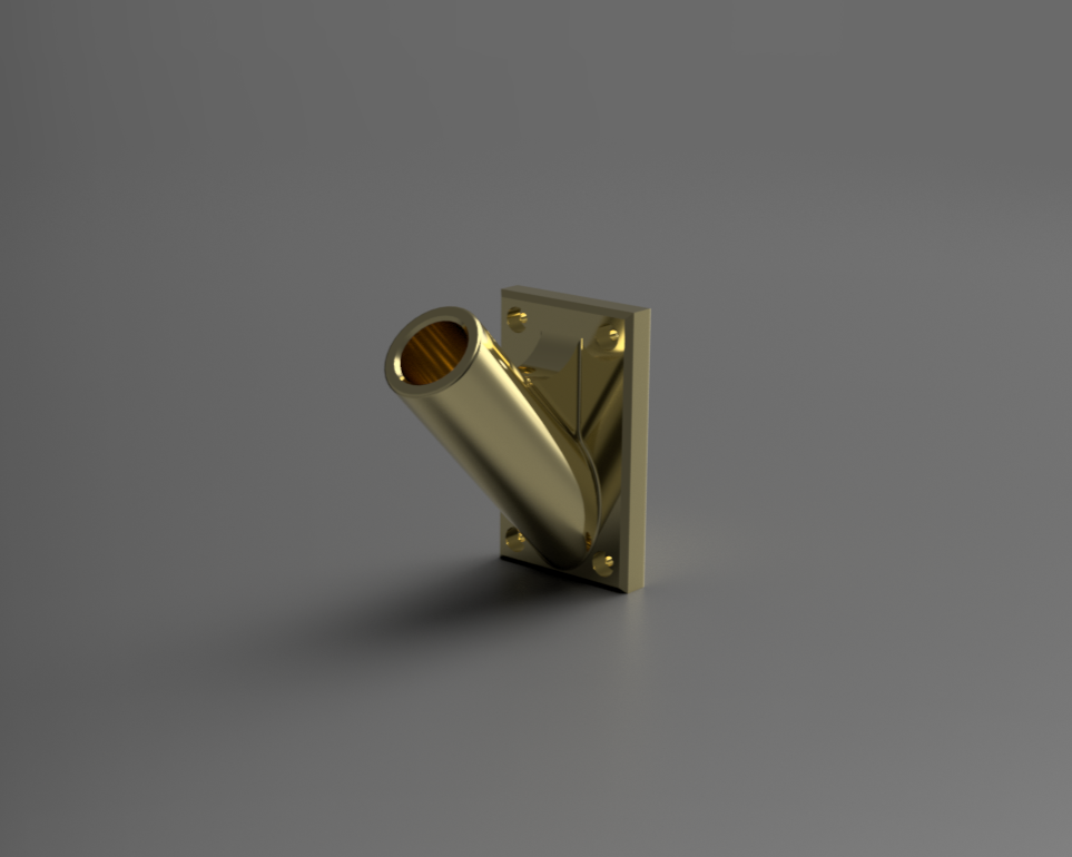 Flag Pole Holder by clark peterson | Download free STL model ...
