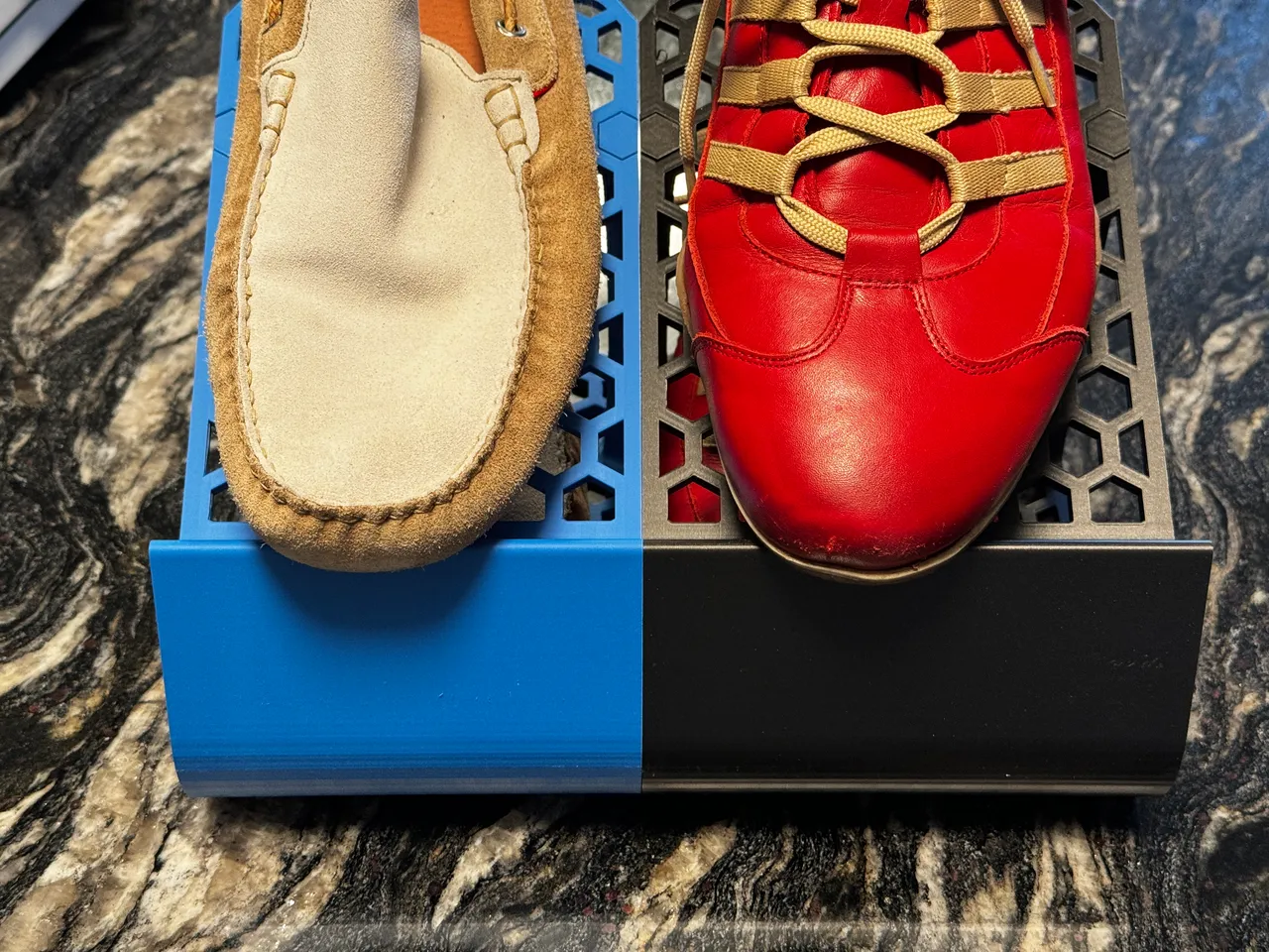 Wider Honeycomb Shoe Rack by Chris G | Download free STL model ...