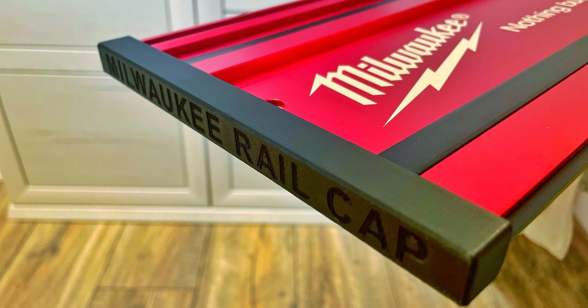 Protection Cap for Milwaukee Rail (red) / Schutzkappe für Milwaukee ...