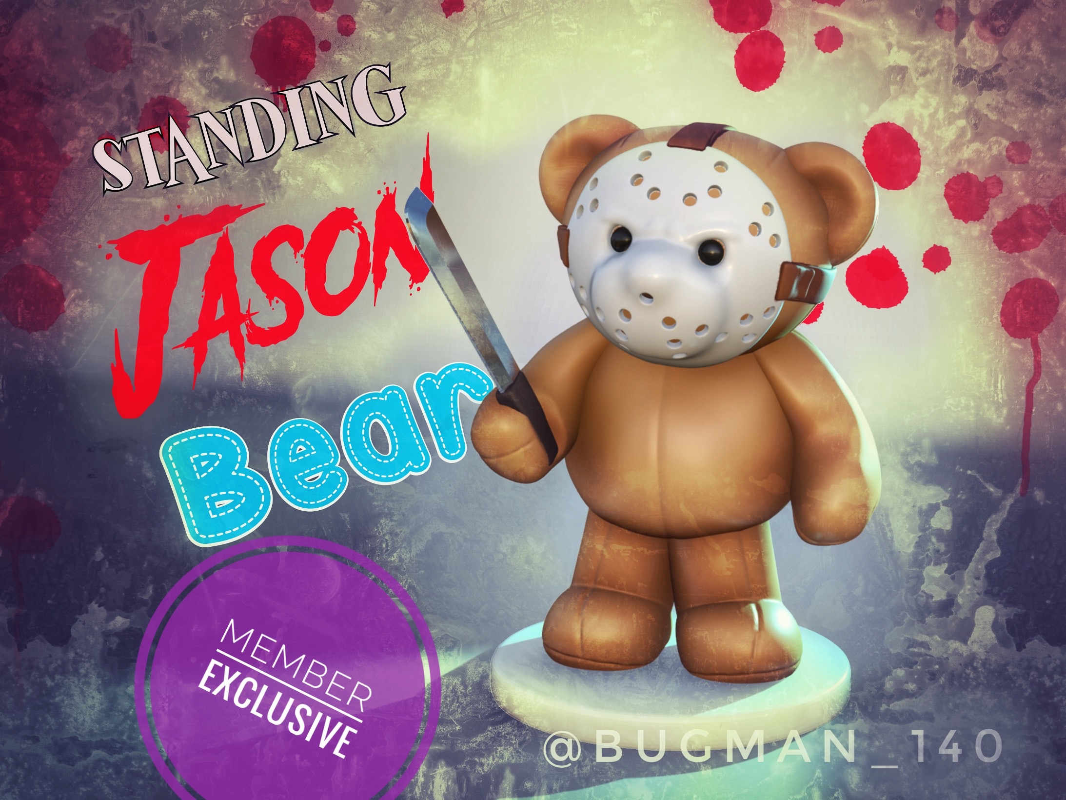 Standing Jason Bear by Bugman_140 | Printables Store