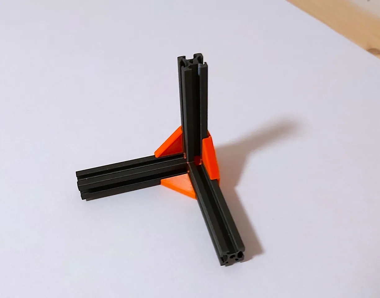 3-way corner connector for aluminum profile 2020 by gskollnau ...
