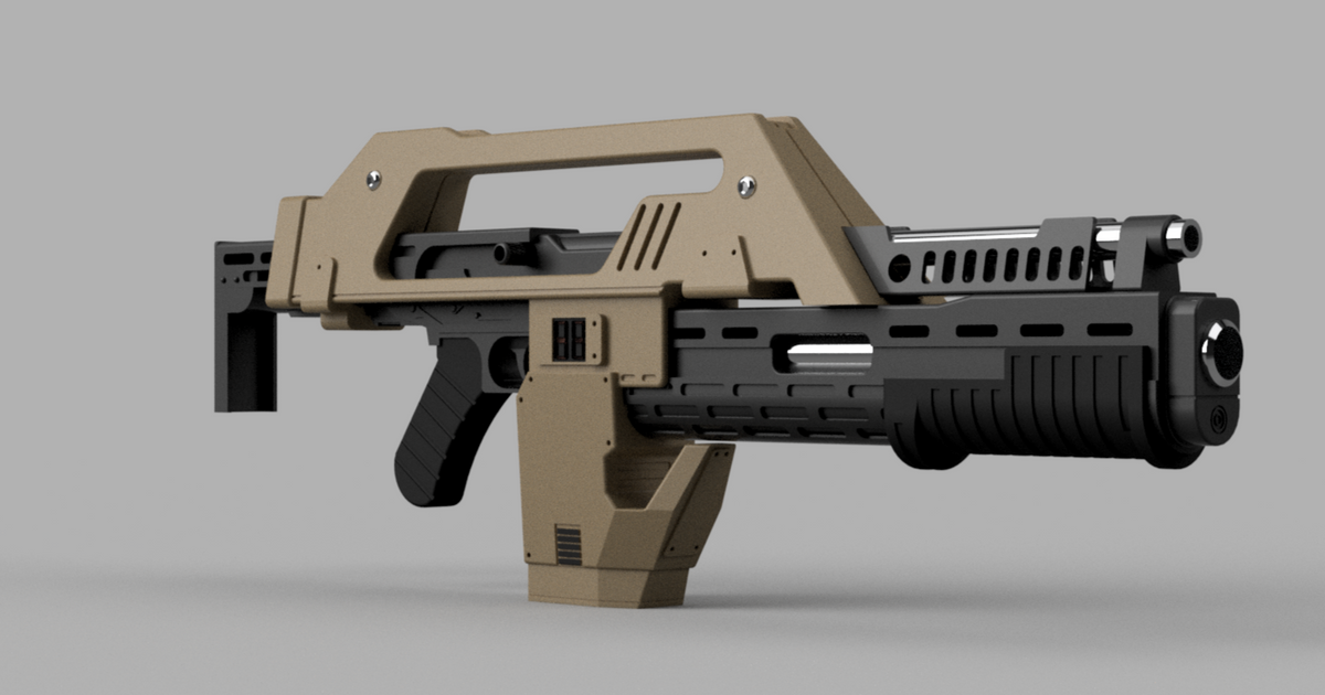 Aliens M41A Pulse Rifle by Andrew Williams | Download free STL model ...
