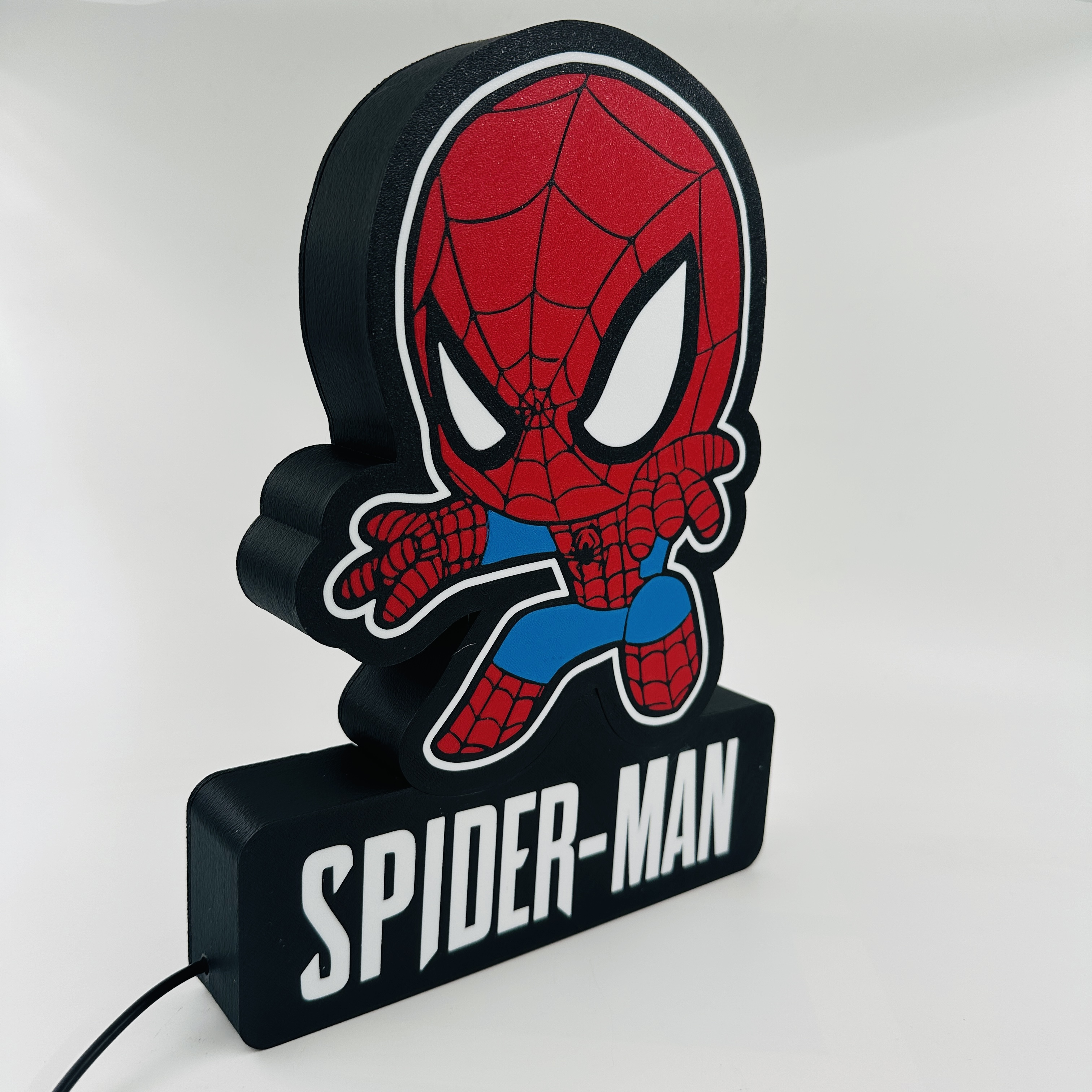 Spider-Man Led Lamp by Smart3d By Gabriel Gomes | Download free STL ...