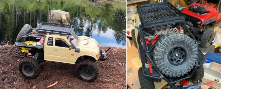 Axial SCX Honcho spare wheel carrier by Skully | Download free STL ...