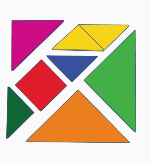Tangram Square Puzzle by Sarah Pro H2O | Download free STL model ...