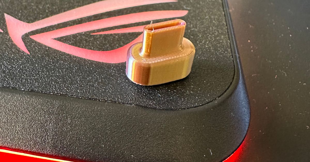 USB Type C dust cover plug (Nub) by KShirza | Download free STL model ...