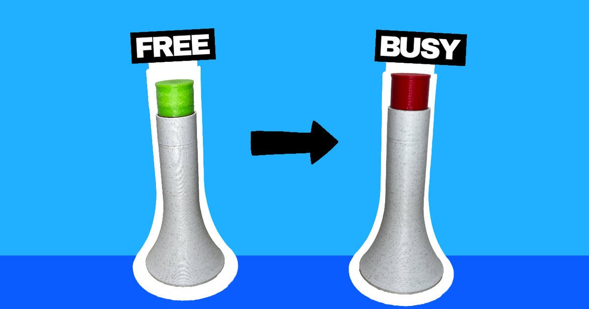 Minimal busy/free indicator by JV Lobo | Download free STL model ...