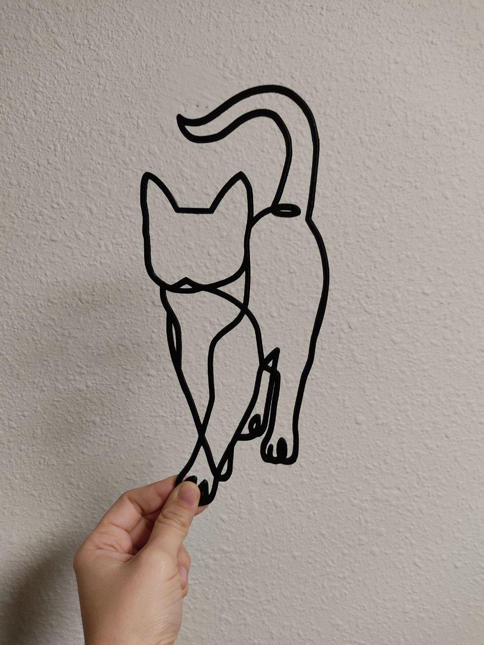 Cat 2D wallart by The Maker Chemists | Download free STL model ...