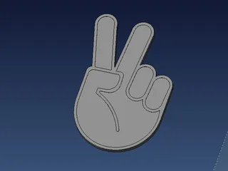 mercedes logo peace fingers by Nicolò Dal Cer | Download free STL model ...