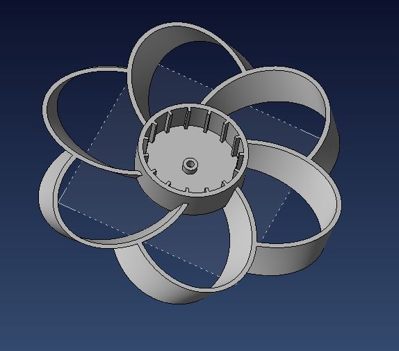 toroidal fan 6 blades por Nicolò Dal Cer | Descargar modelo STL ...