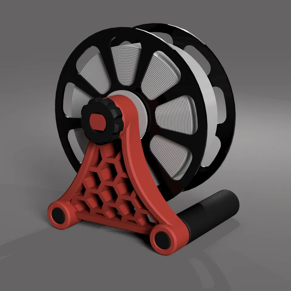 Free-standing Spool Holder for 1kg by JohnMartin | Download free STL ...
