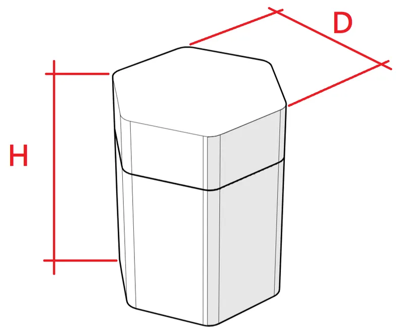 Hexagon Jar 🜛 by pachek | Download free STL model | Printables.com