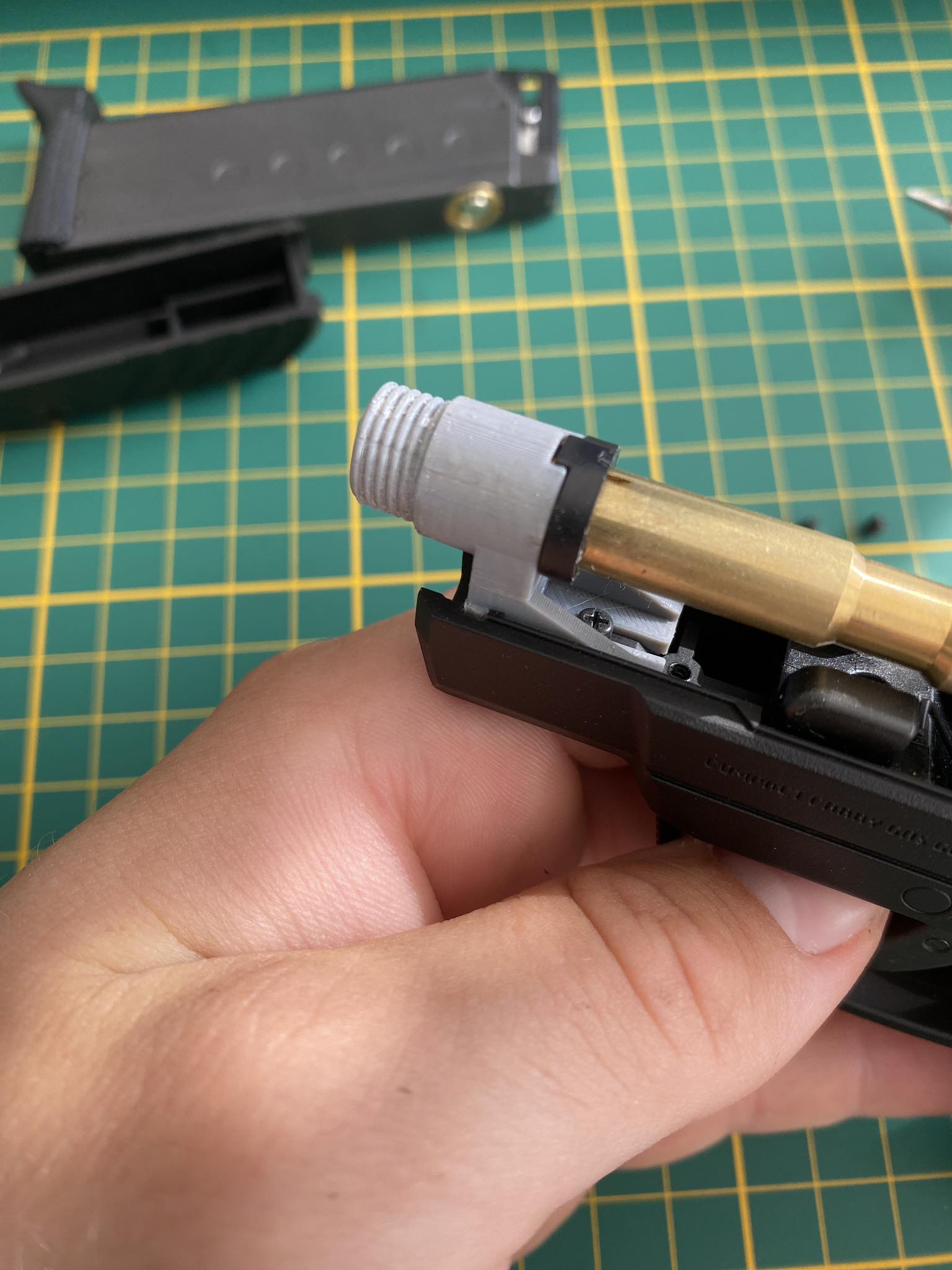 Airsoft Tokyo Marui LCP2 silencer adapter by bezo | Download free STL ...