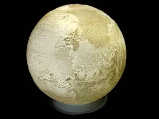 250 MM Mars Lithophane - Complete Sphere by Caleb Bell | Download free ...