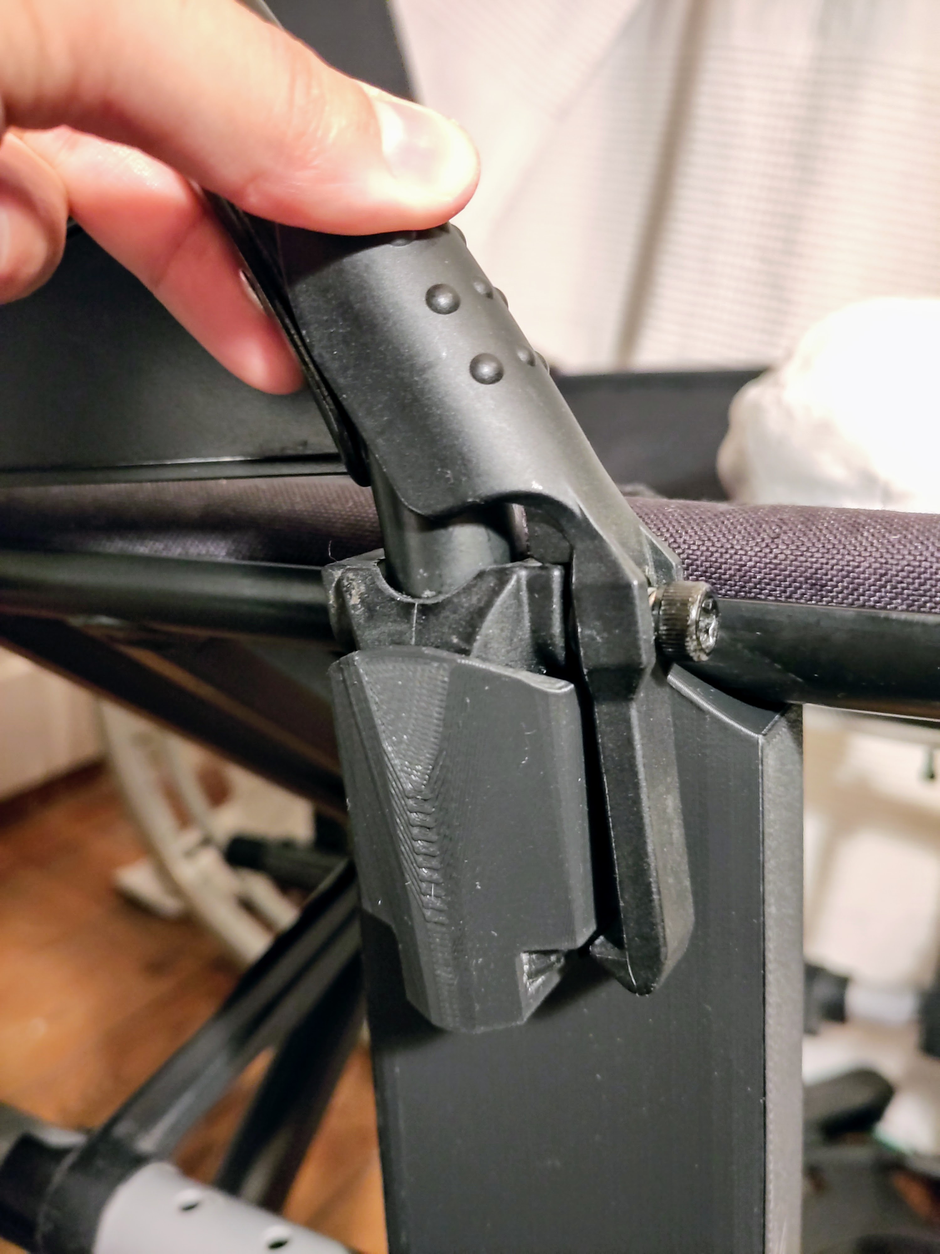 Wheelchair Rubix2 replacement parts (PARAMETRIC) - clip attachment of ...