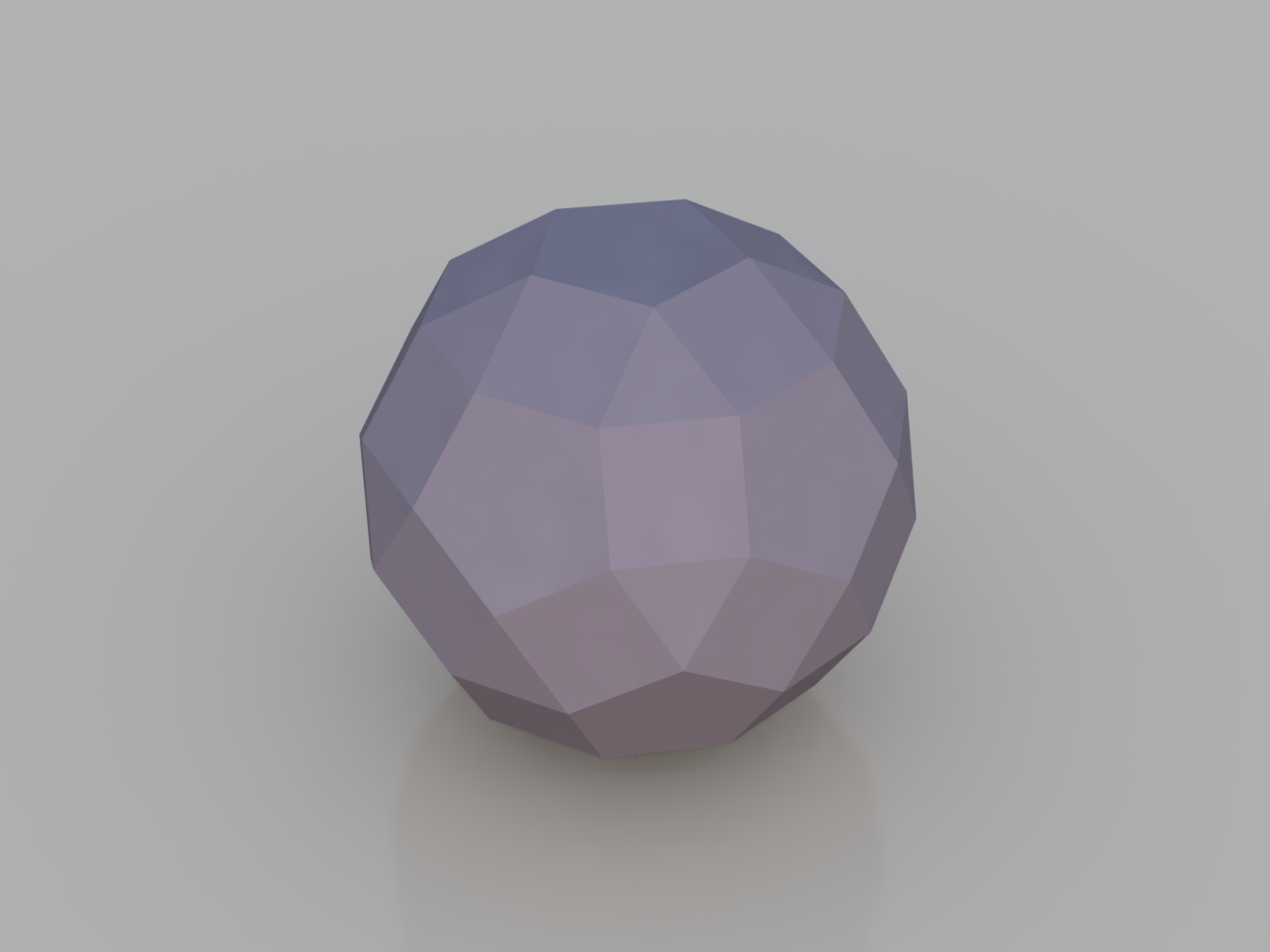 Low Poly Spheres: Rhombicosidodecahedron by Adam L | Download free STL model | Printables.com
