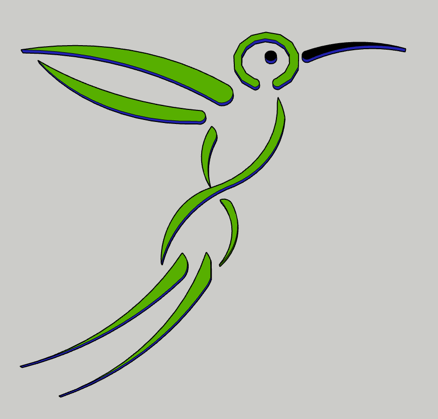 2D Hummingbird by GeneralNuisance | Download free STL model ...