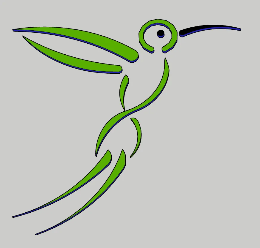 2D Hummingbird by GeneralNuisance | Download free STL model ...