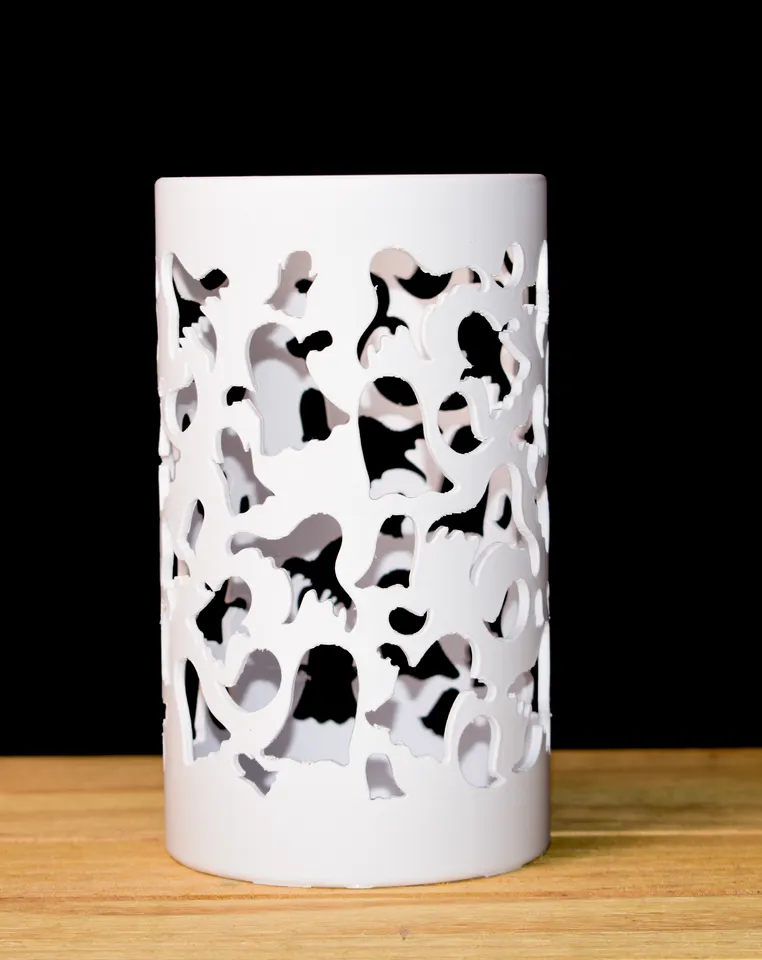Ghost Scene candle holder by lindnjoe | Download free STL model ...
