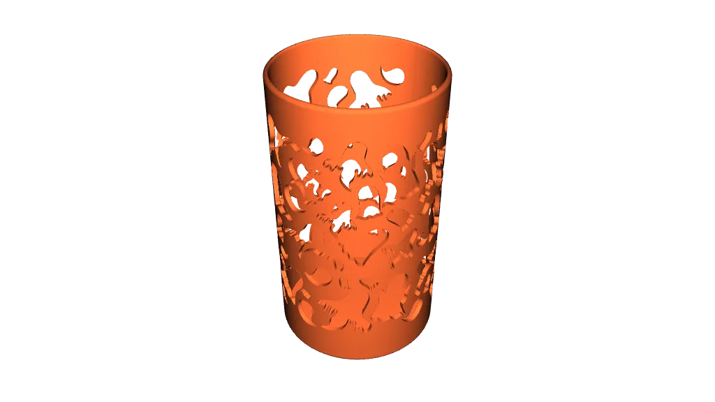 Ghost Scene candle holder by lindnjoe | Download free STL model ...