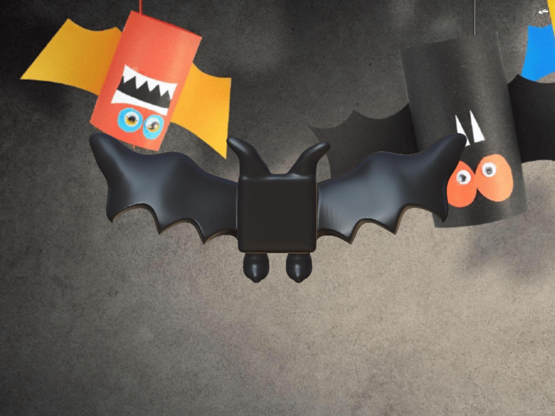 Square Halloween Bat by Primewelder | Download free STL model ...