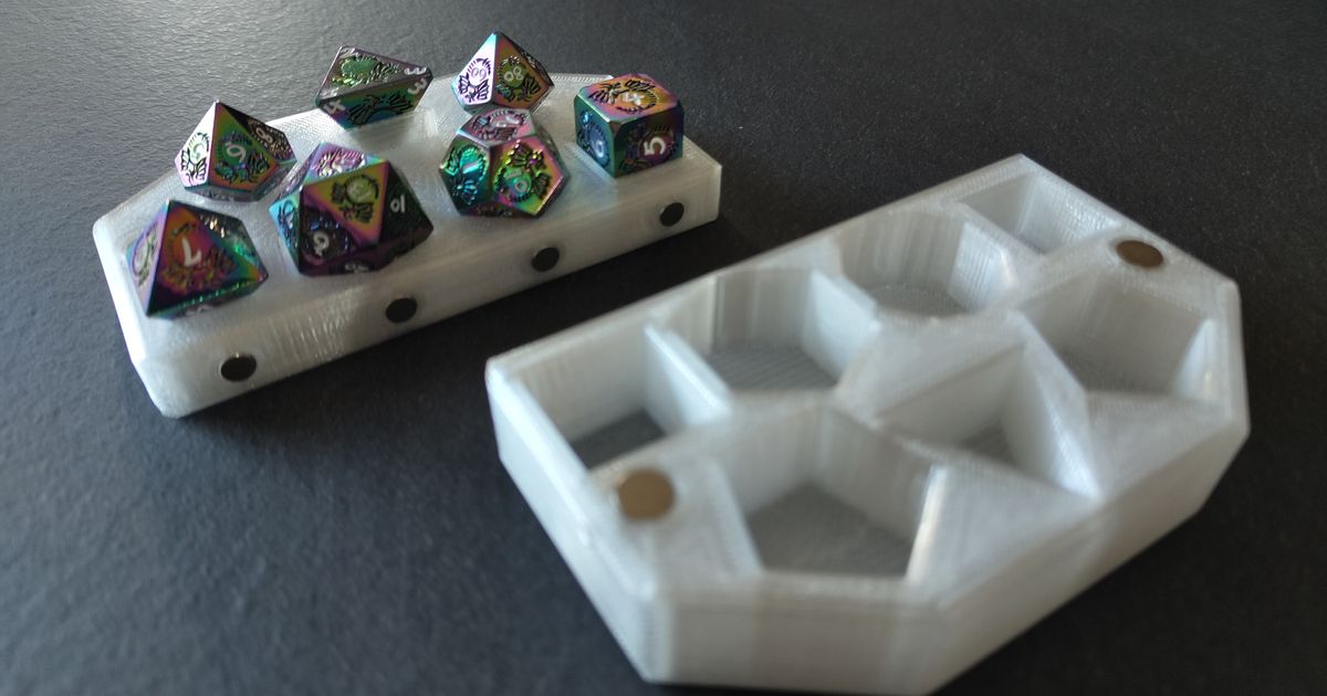 Dice Box and Tray (tight fit) by tchimmy | Download free STL model ...