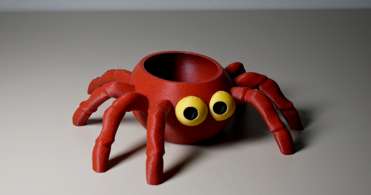 Spider Pot by 3DPrintBunny | Download free STL model | Printables.com