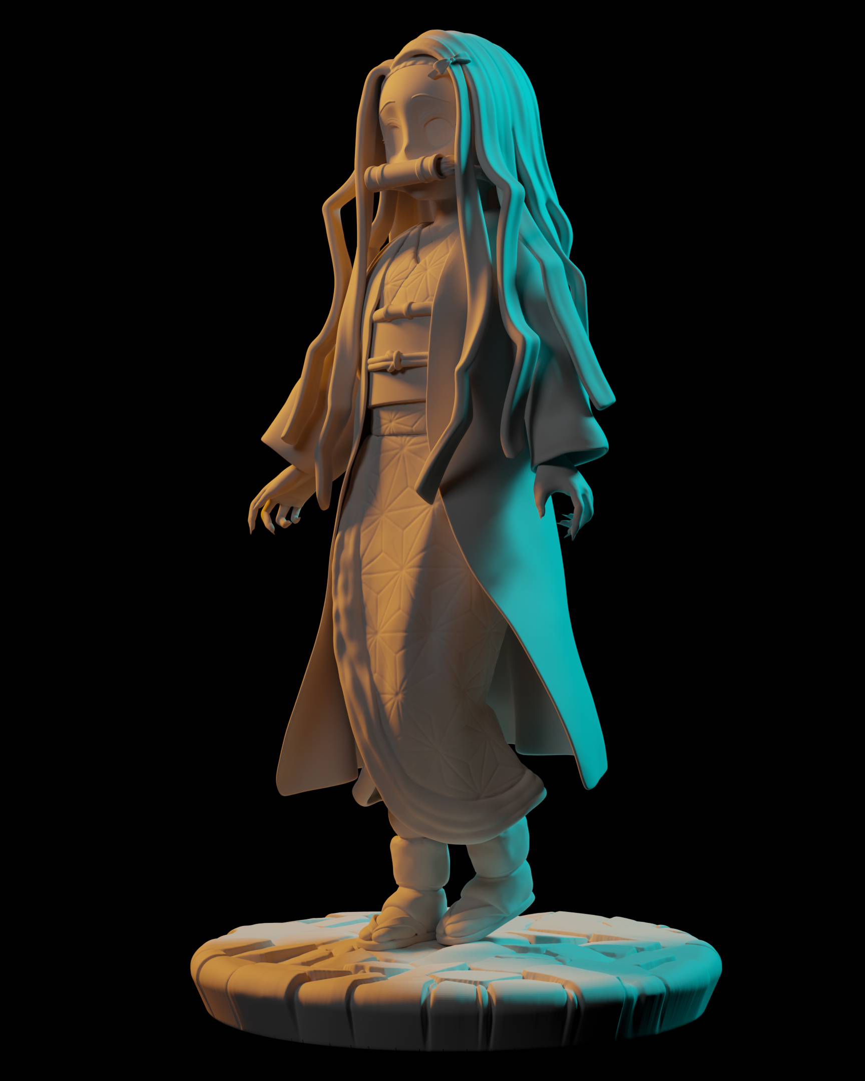 Nezuko Pose by White Owl Studios | Download free STL model | Printables.com