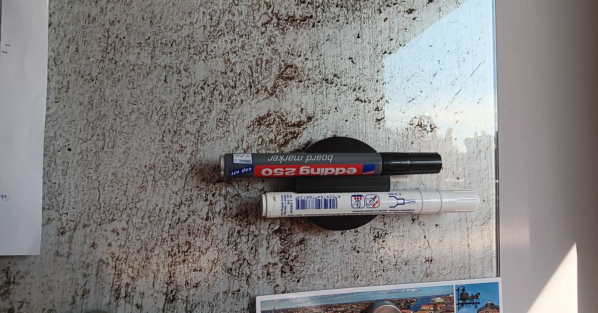Whiteboard pen clamp by Betawolf | Download free STL model | Printables.com