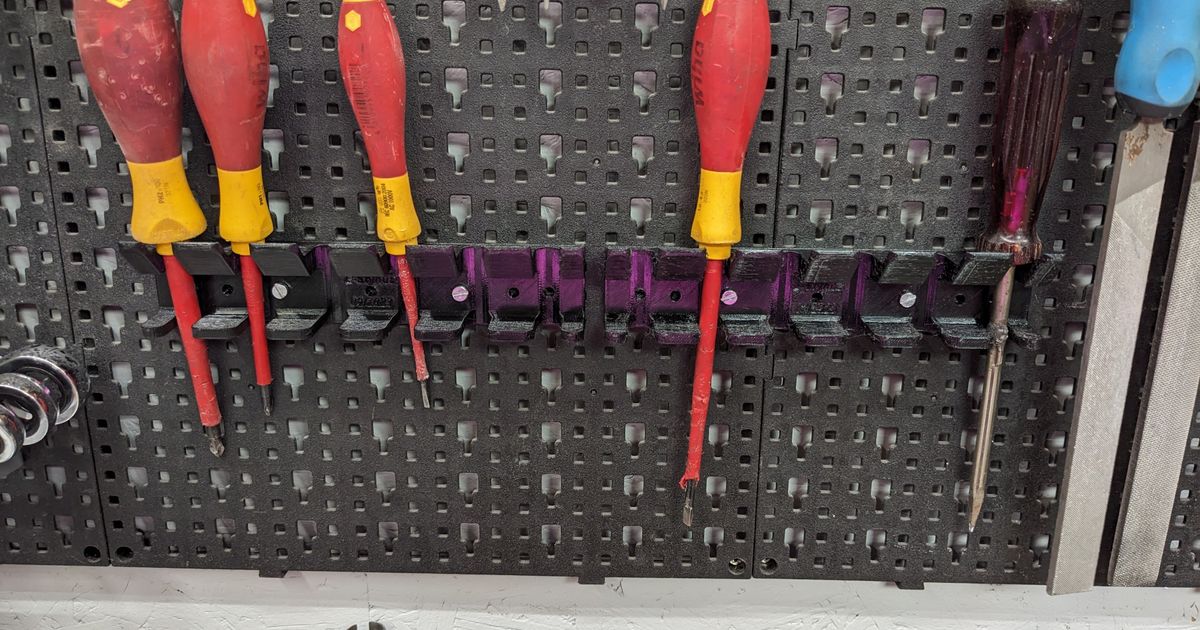 Screwdriver Rack 6 positions by Stynus | Download free STL model ...