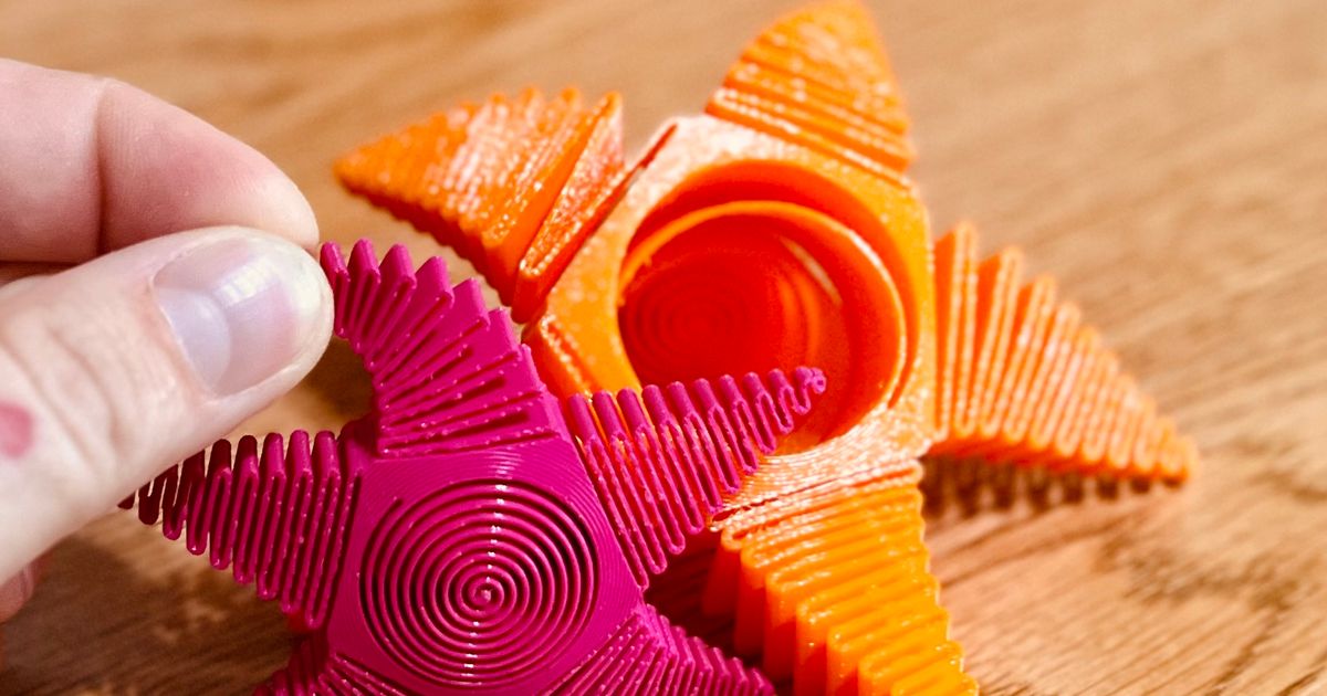 Super flexi star by 3DxDT | Download free STL model | Printables.com