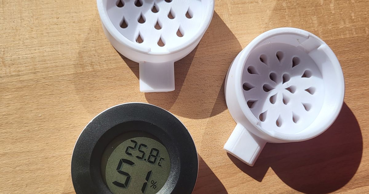 Bambu Lab P1S / P1P External Hygrometer Humidity Meter Stand with Draft ...