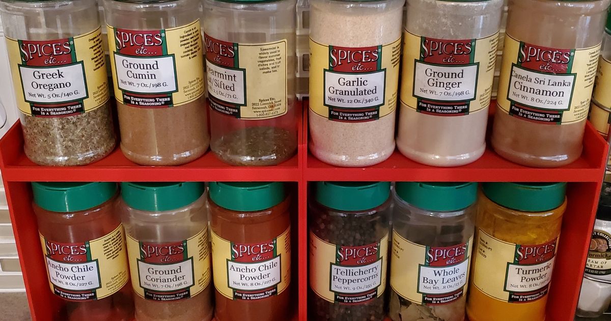 Spice rack for larger spice containers by Chimeric | Download free STL ...