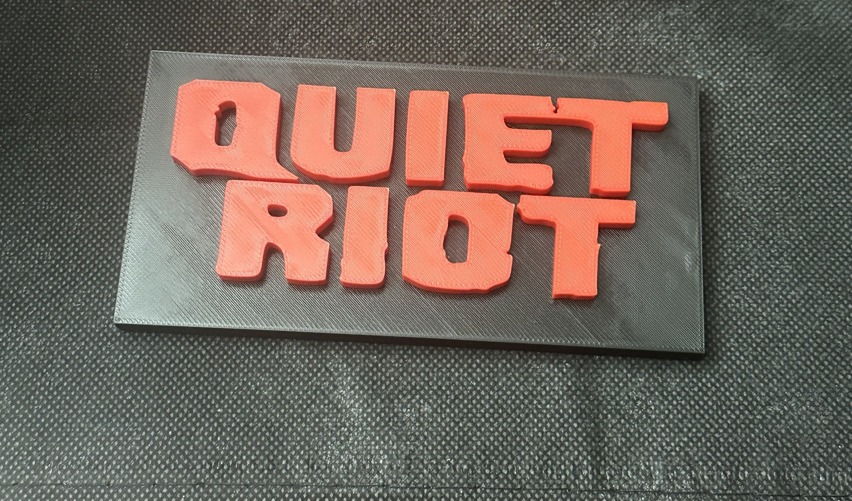 Quiet Riot 80's Band Sign by rsnider2 | Download free STL model ...