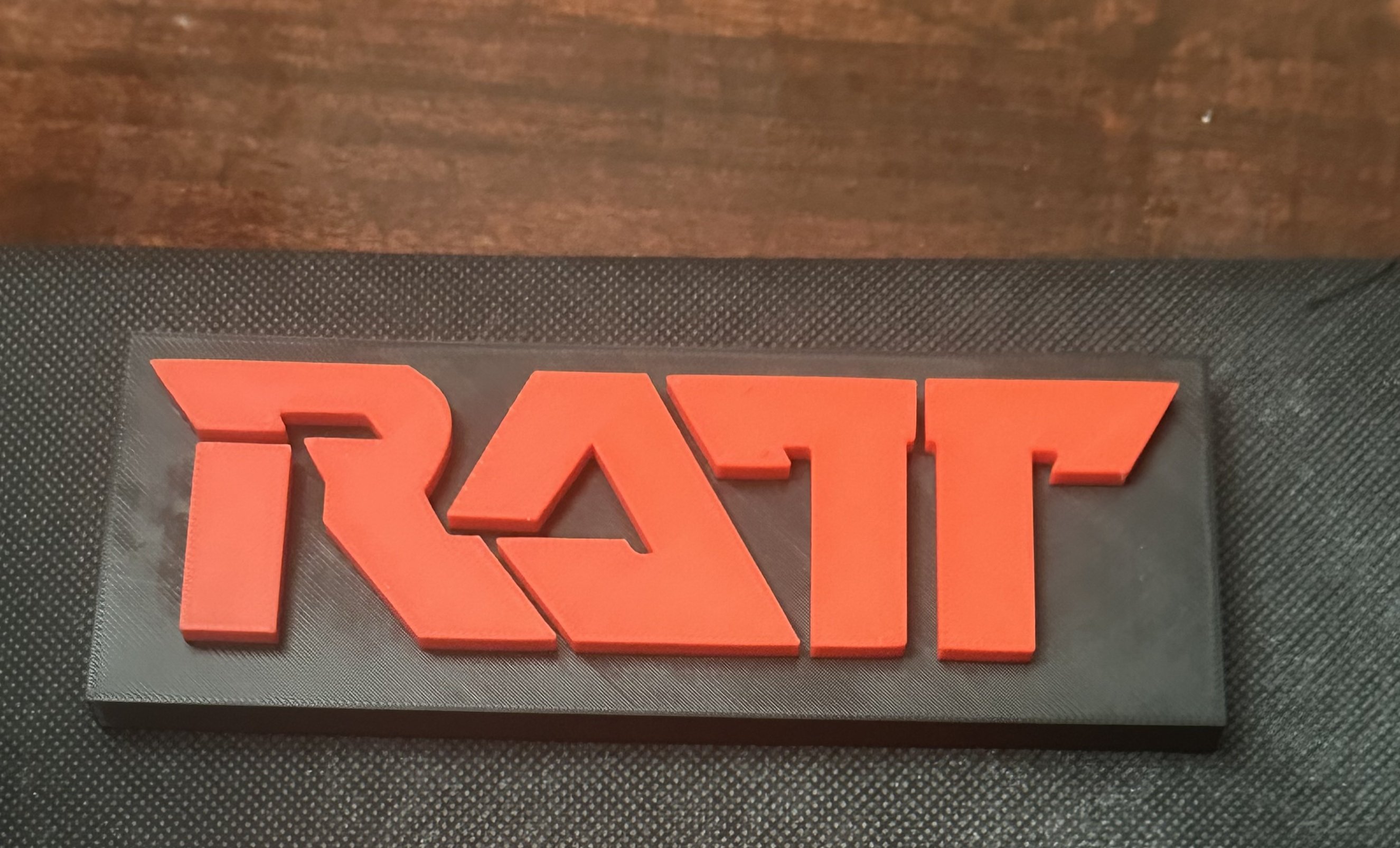 Ratt 80's Band Sign by rsnider2 | Download free STL model | Printables.com