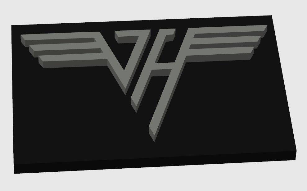 Van Halen 80's Band Sign by rsnider2 | Download free STL model ...