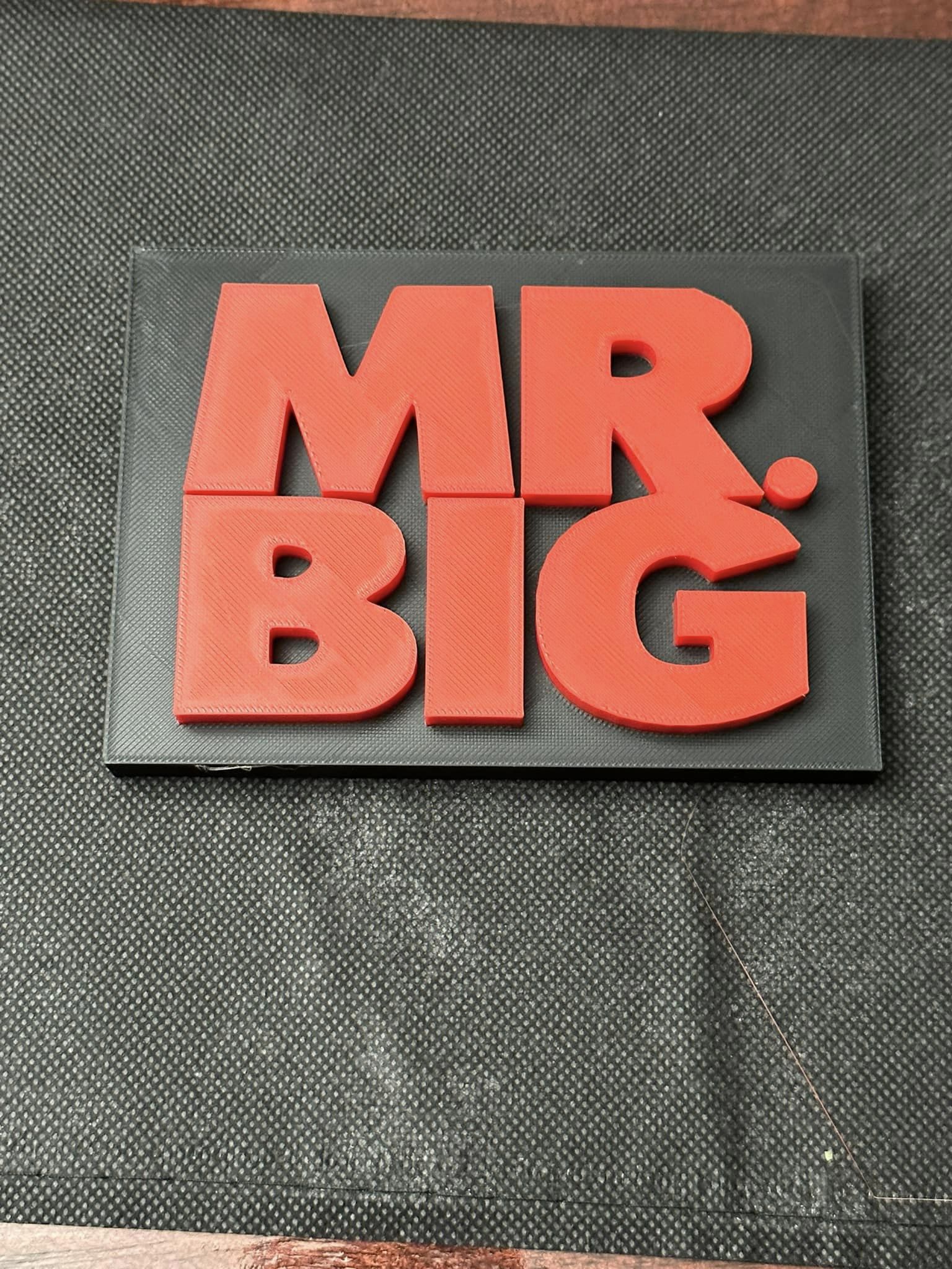 Mr Big 80's Band Sign by rsnider2 | Download free STL model | Printables.com