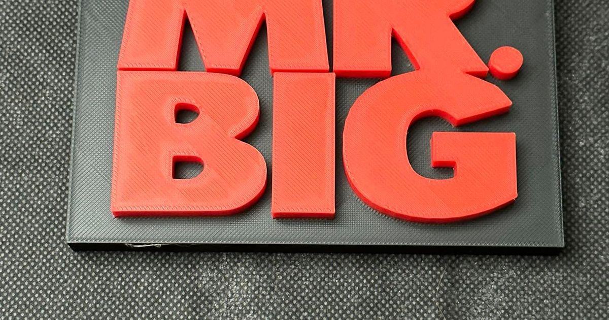 Mr Big 80's Band Sign by rsnider2 | Download free STL model | Printables.com