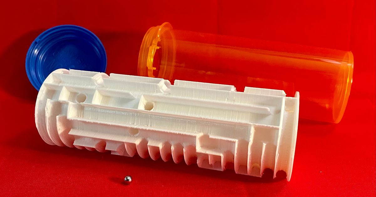 Multi-Dimensional Labyrinth Pill Bottle Insert by Crazy4Lookin ...