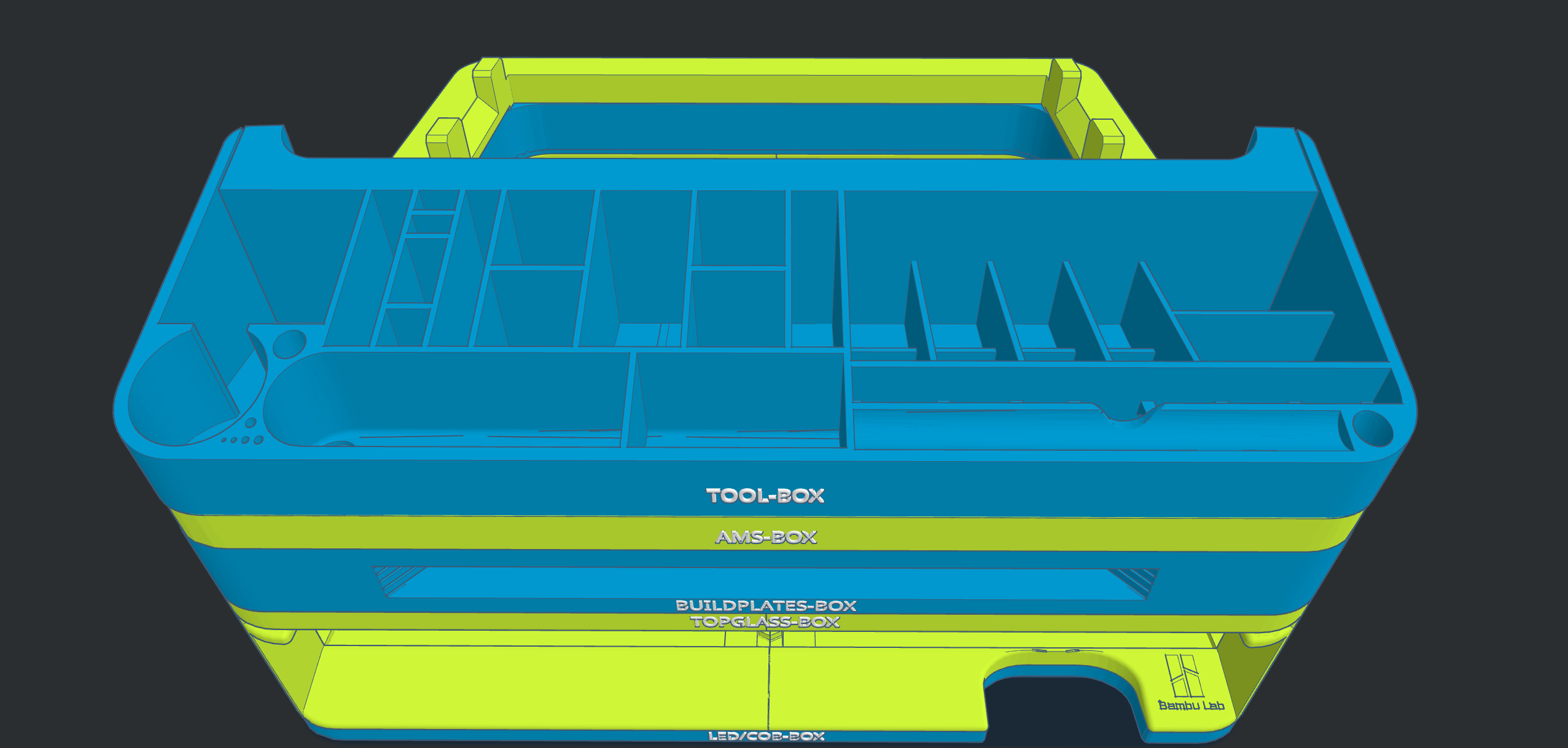 X3D FLEXBOX (Stackable X1/P1 boxes) by DutchWorkX3D | Printables Store