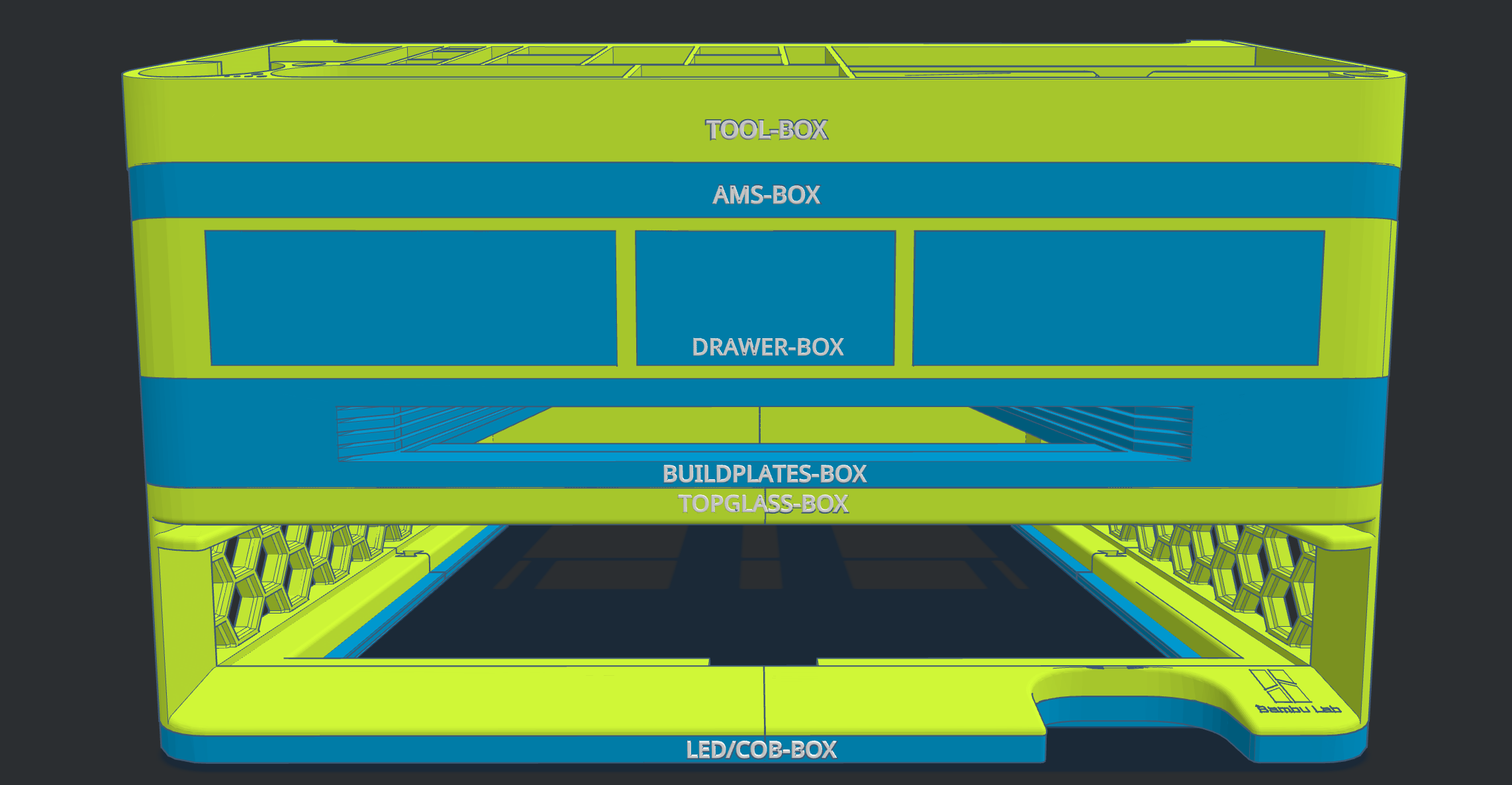X3D FLEXBOX (Stackable X1/P1 boxes) by DutchWorkX3D | Printables Store