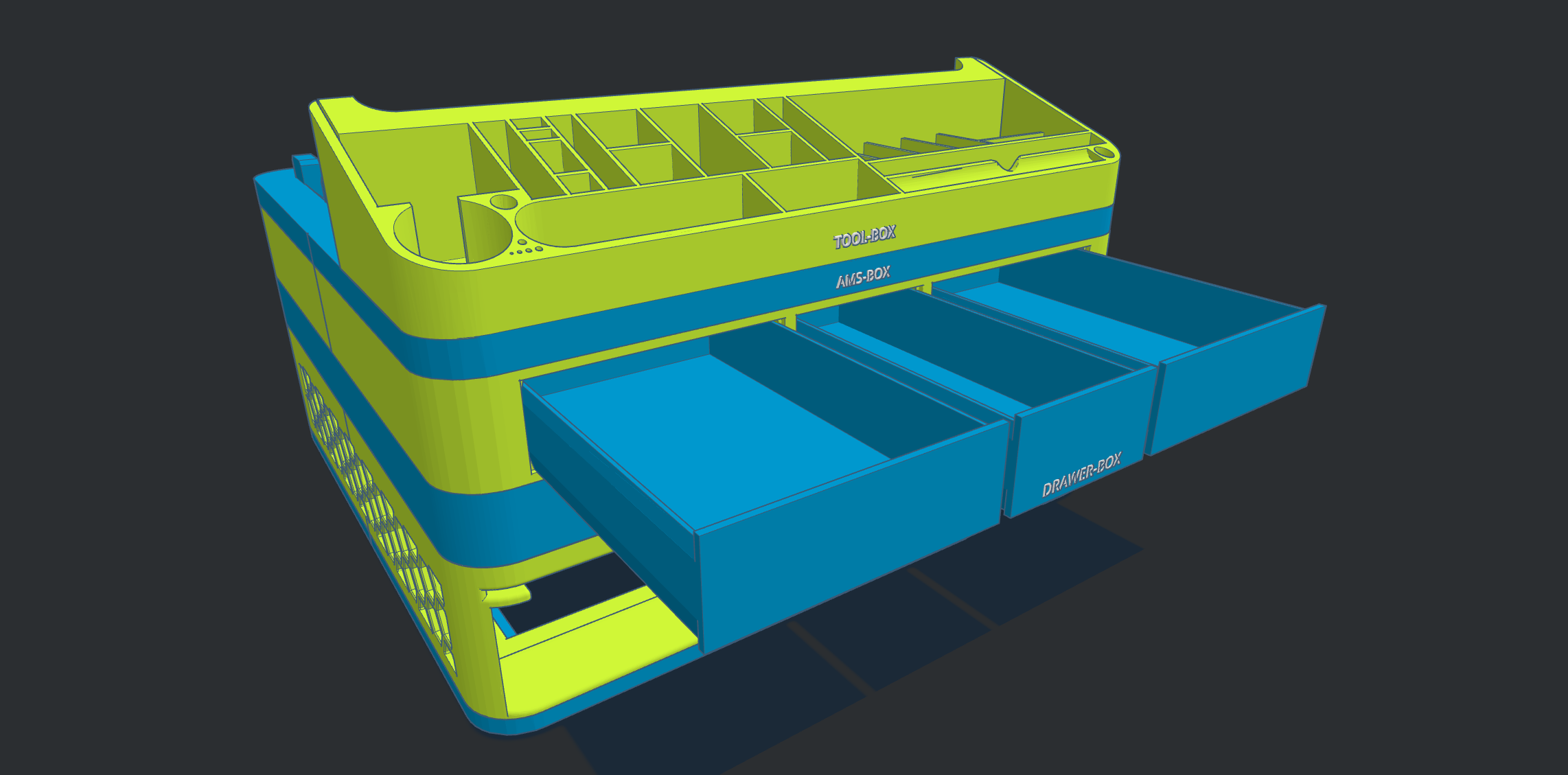 X3D FLEXBOX (Stackable X1/P1 boxes) by DutchWorkX3D | Printables Store