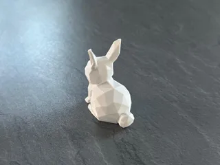 Cute Low Poly Bunny by Matthias L | Download free STL model ...