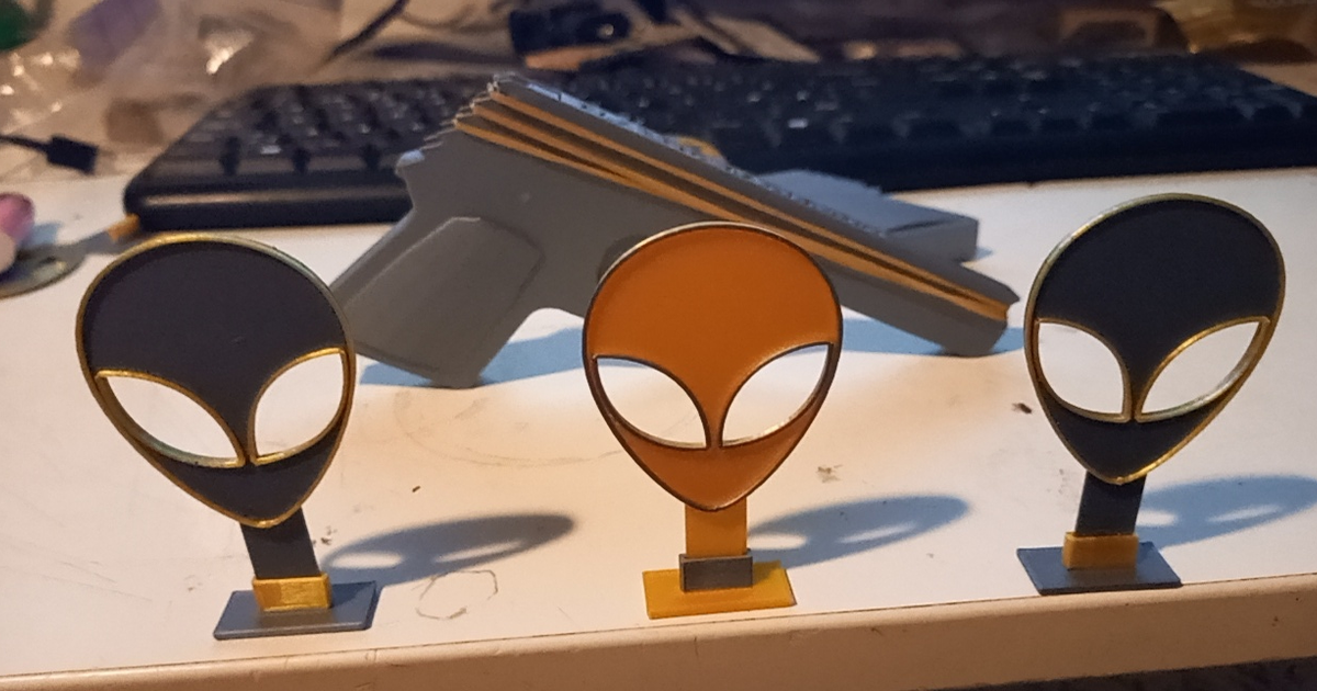 Alien Target for rubber band pistol by EJTH | Download free STL model ...