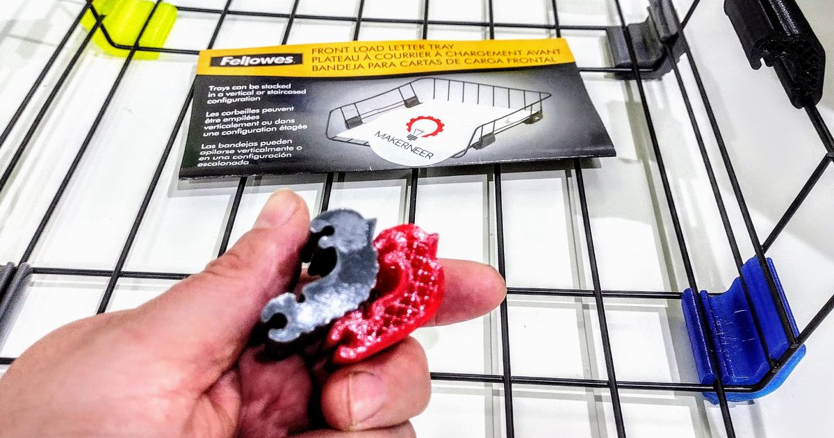 Replacement Foot for Fellowes Stacking Wire Tray par Makerneer ...