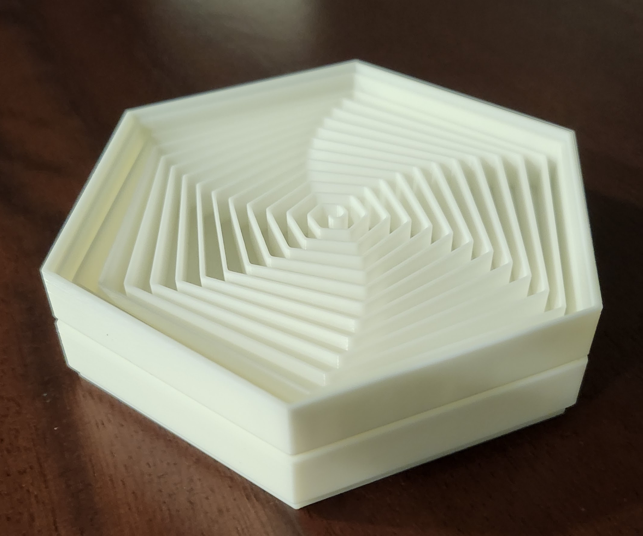 Stackable hex coaster for wine, champagne, large water bottles by DP ...