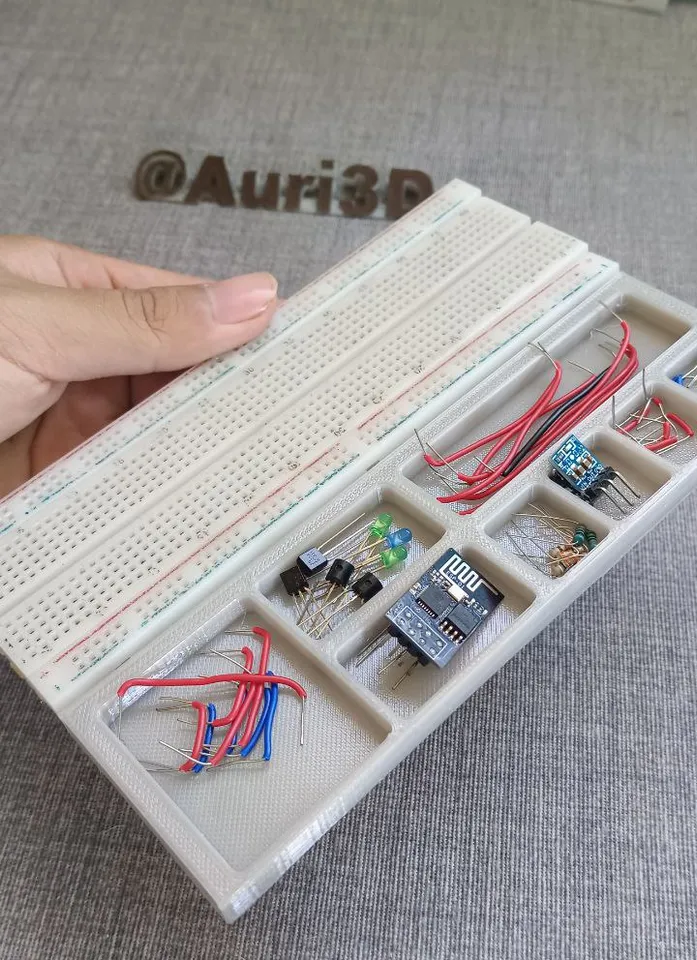 Organizador para Protoboard ( Breadboard Organizer ) by Auri3D | Download free STL model ...