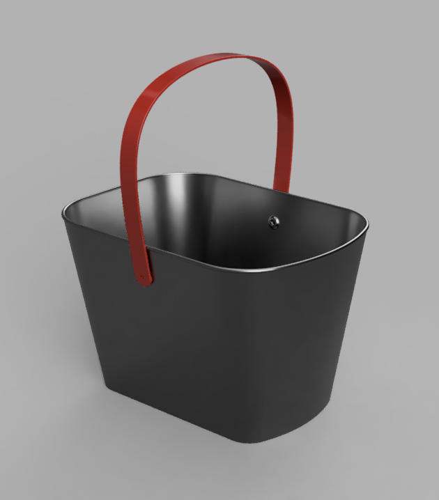 Bucket with handle by hectorri | Download free STL model | Printables.com