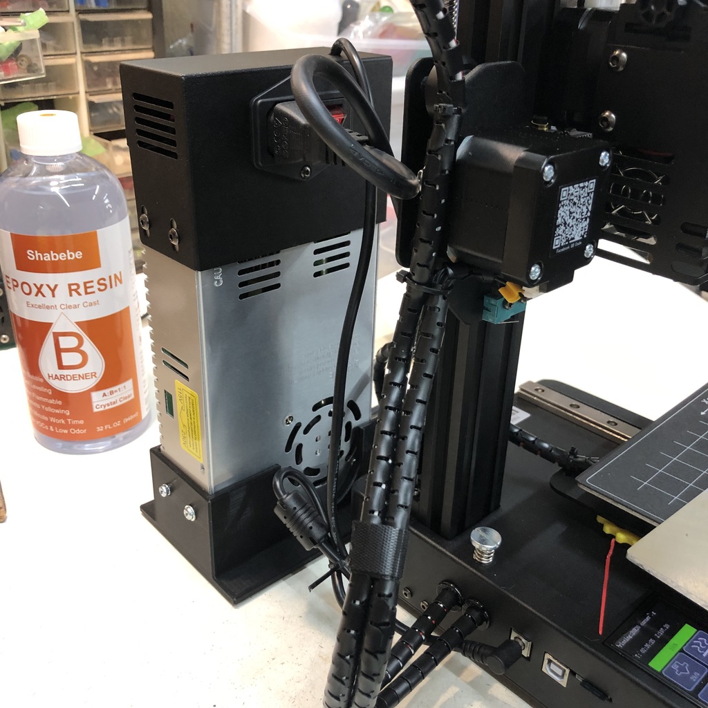 KP3S Kingroon Power supply stand verticle by Gordyt47 | Download free STL model | Printables.com