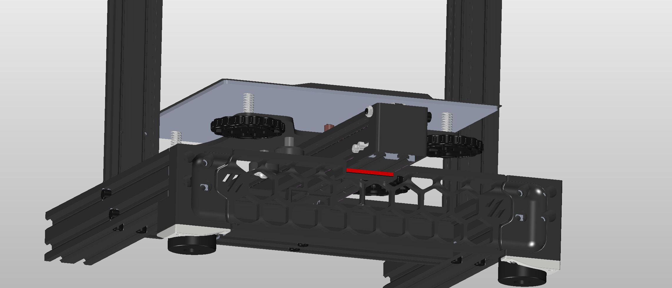 distance between 4040 profile and Trident-voron front panel, for ender3 ...